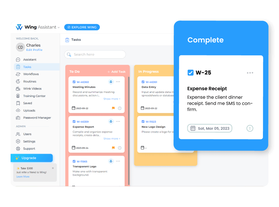Wing Assistant: Top 0.5% Virtual Assistants in Admin, Sales, Marketing ...